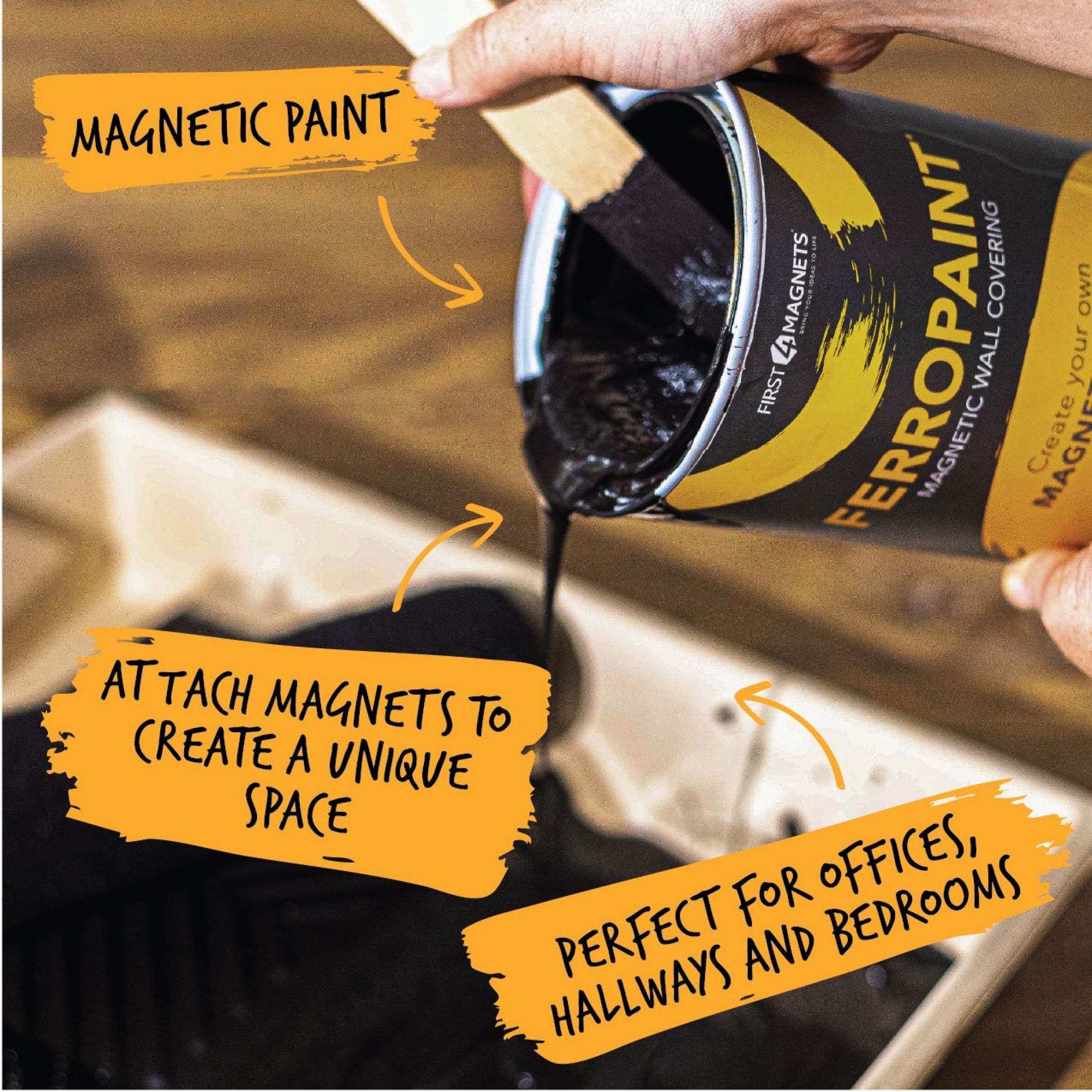 FerroPaint® Magnetic Paint | Make Walls Magnetic