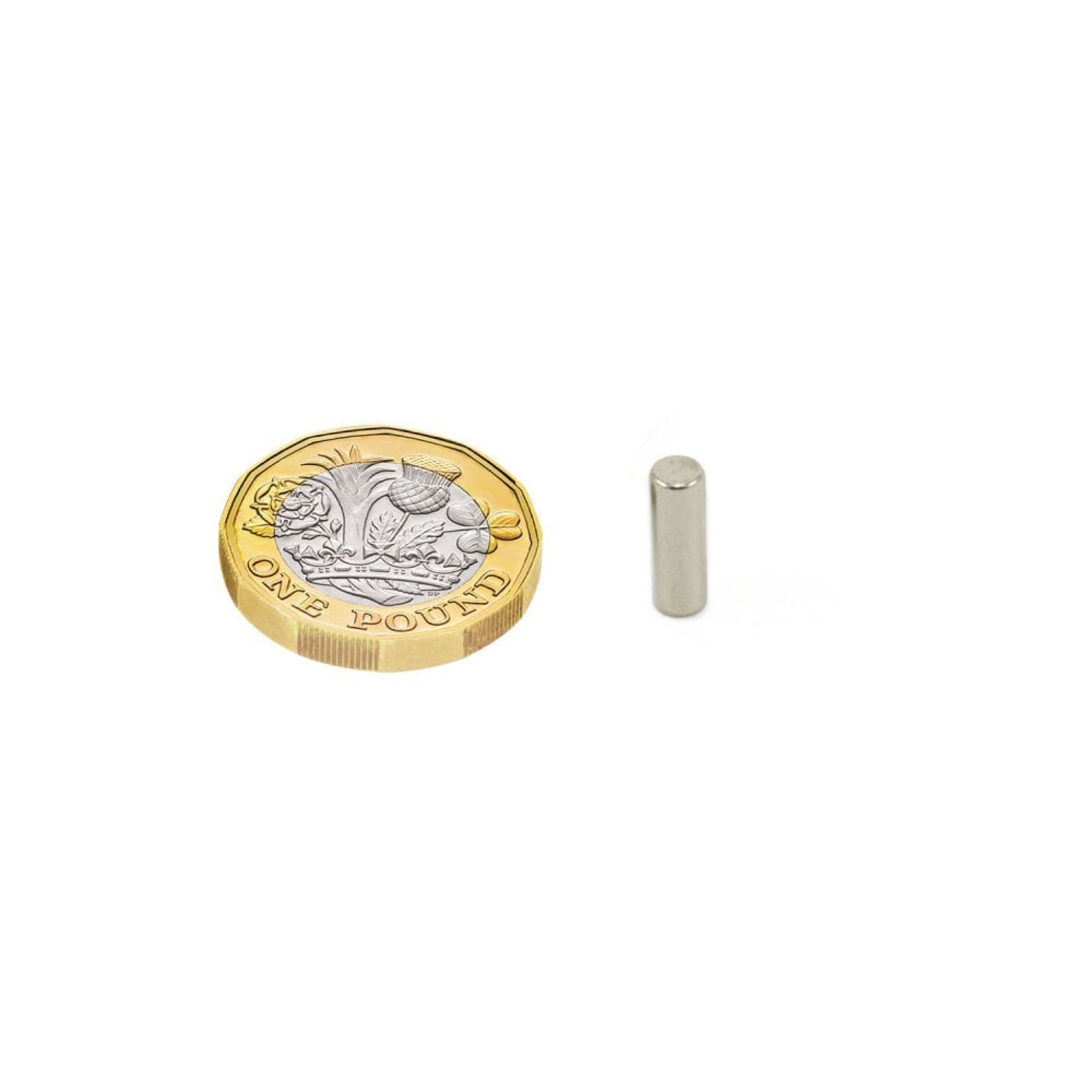 4mm dia x 12.5mm thick N42 Neodymium Magnet - 0.72kg Pull