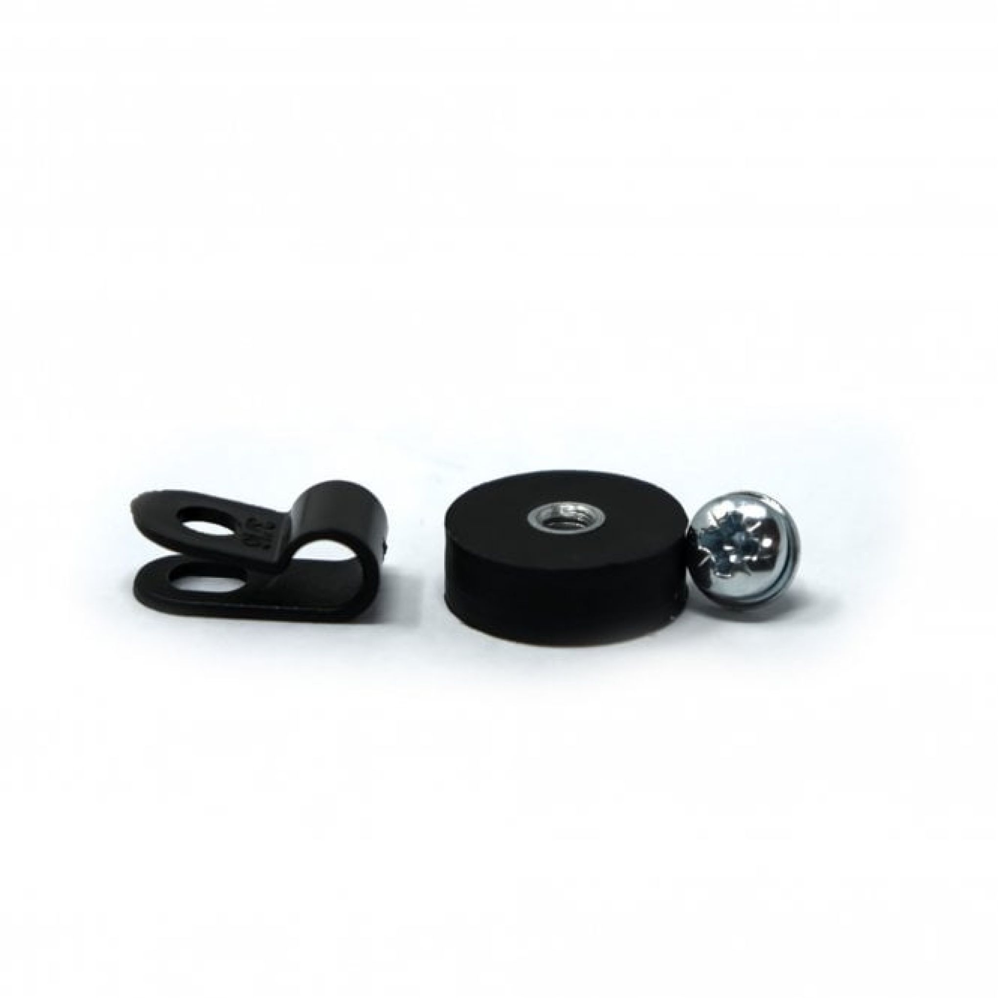 18 x 6mm Rubber Cable Magnet + 4.7mm Clip - 1.6kg Pull