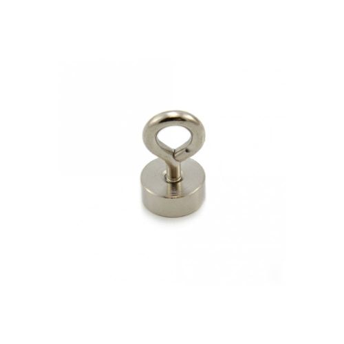 19mm dia N42 Neodymium Magnet with M5 Eyebolt - 15kg Pull
