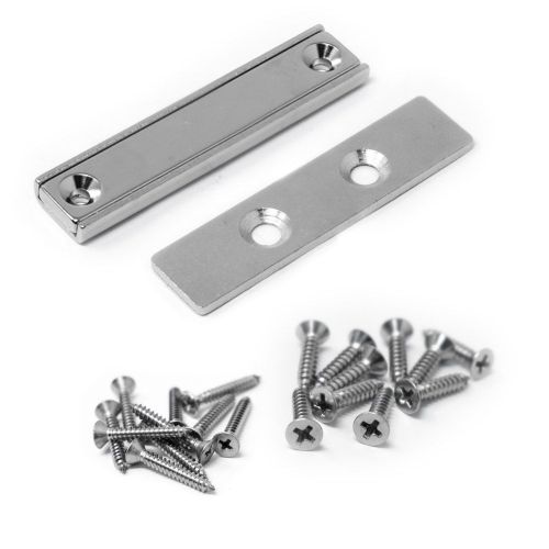 Countersunk Magnet & Steel Plate Pack - 30kg Pull