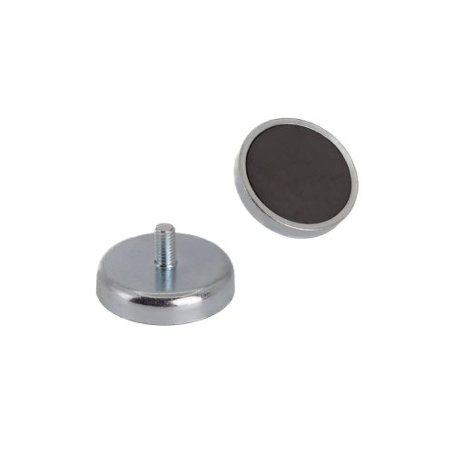 32 x 7mm Ferrite Magnet + M5 External Thread - 4.9kg Pull