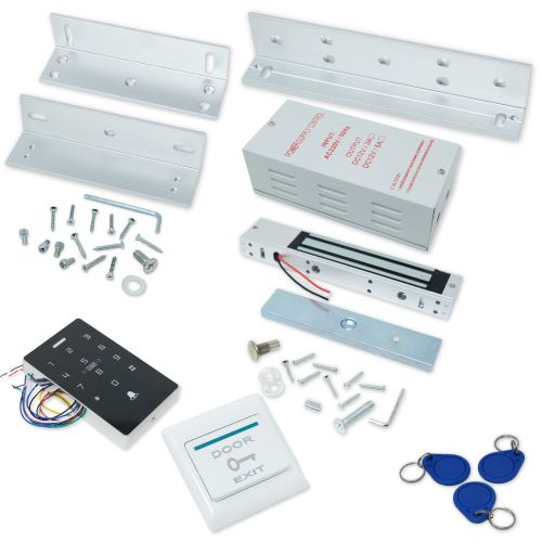 Full Access Control Door Entry Kit With 280kg Waterproof Magnetic Door ...