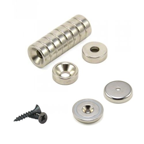 Magnetic Shed Organiser Kit - Neodymium Magnets & Screws