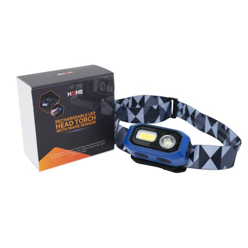 Magnetic Rechargeable LED Head Torch with Wave Sensor | FIRST4MAGNETS®️