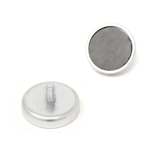32 x 7mm Ferrite Magnet + M5 External Thread - 4.9kg Pull