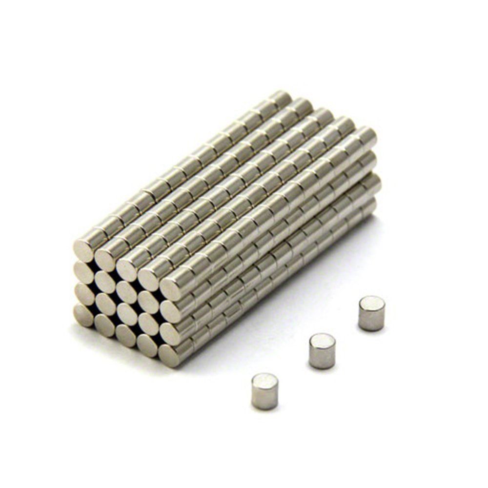4mm dia x 4mm thick N42 Neodymium Magnet - 0.58kg Pull