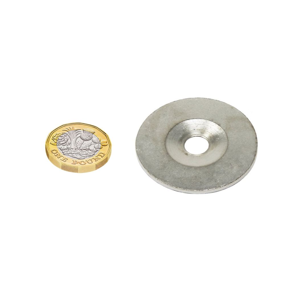 16mm dia x 2mm thick x 8.2mm c/sink Steel Disc