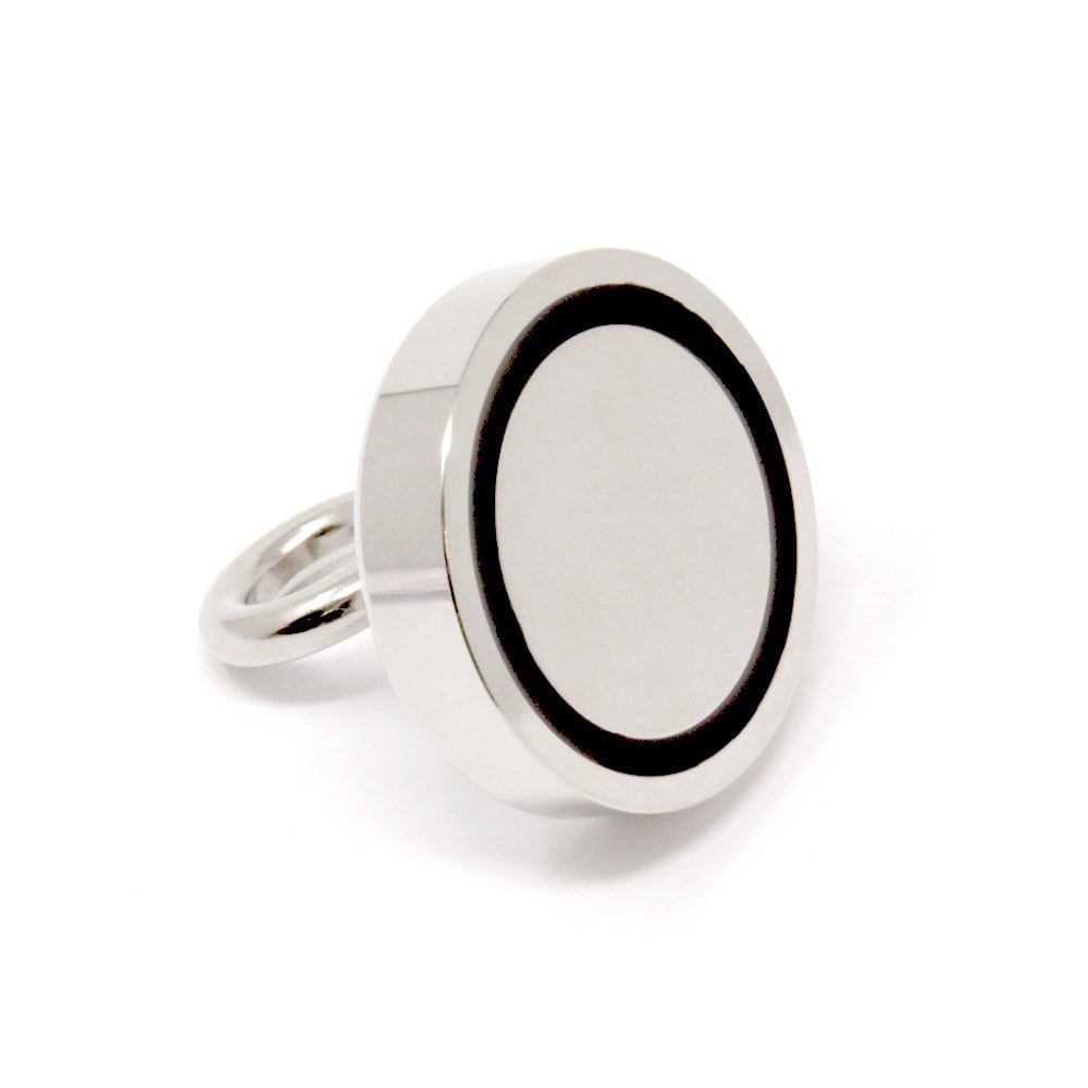 60mm dia Neodymium Magnet with M8 Eyebolt - 127.9kg Pull