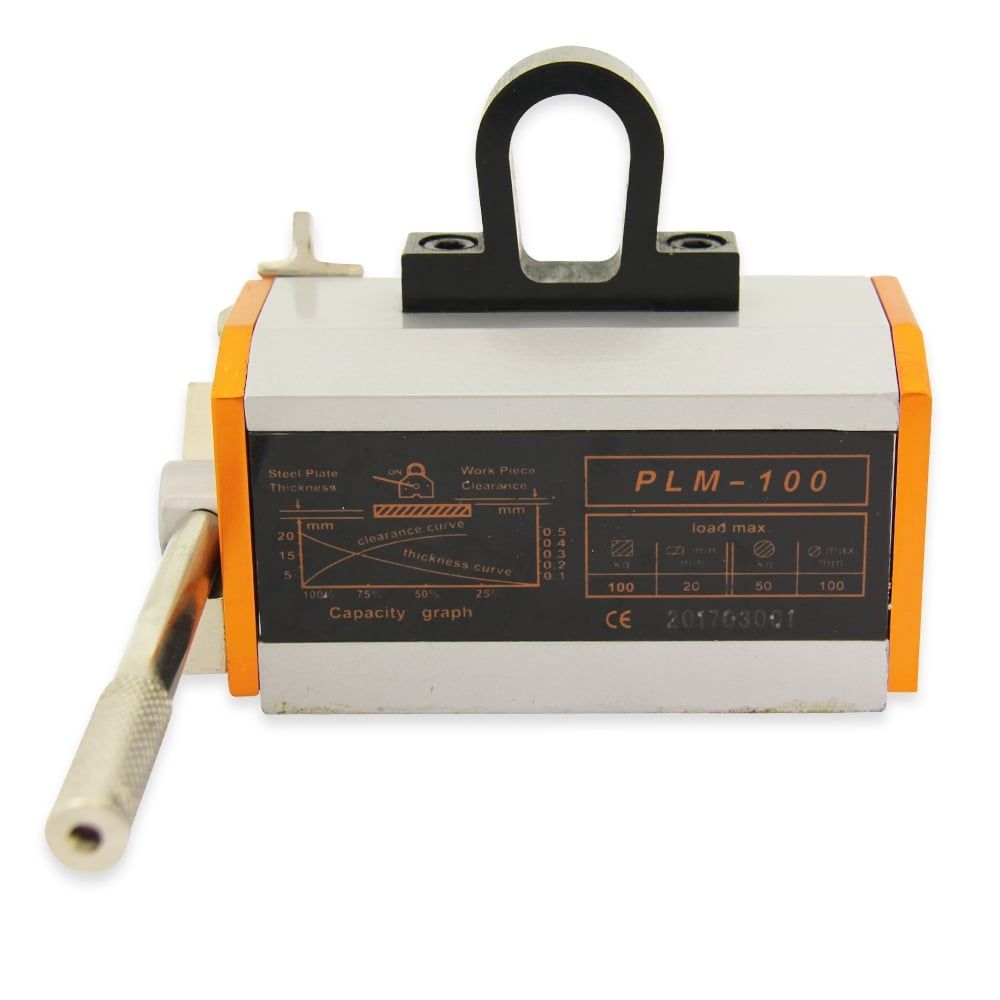 137 x 62 x 66mm Switch Lift Magnet - 100kg - 350kg Pull