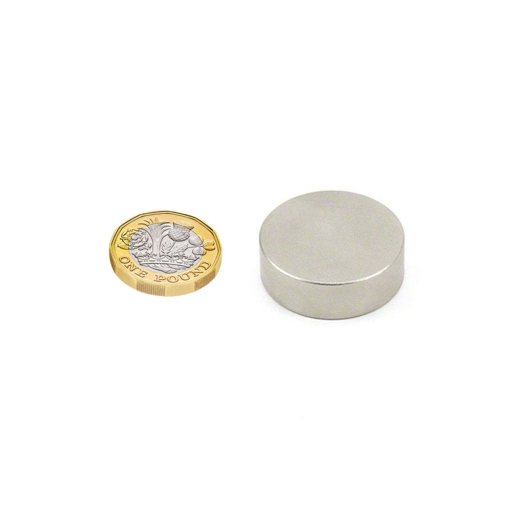 30mm dia x 10mm Samarium Cobalt Magnet - 13.9kg Pull
