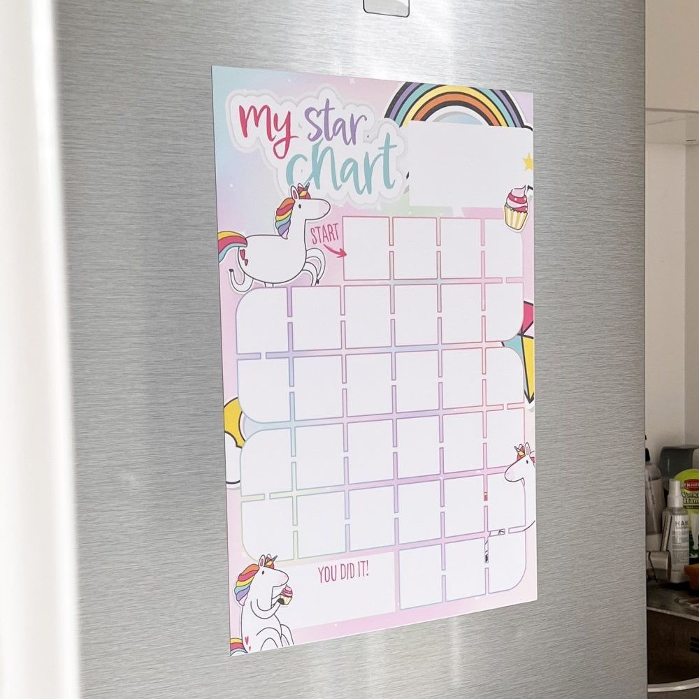MagFlex A3 Unicorn Reward Chart + Star Magnets